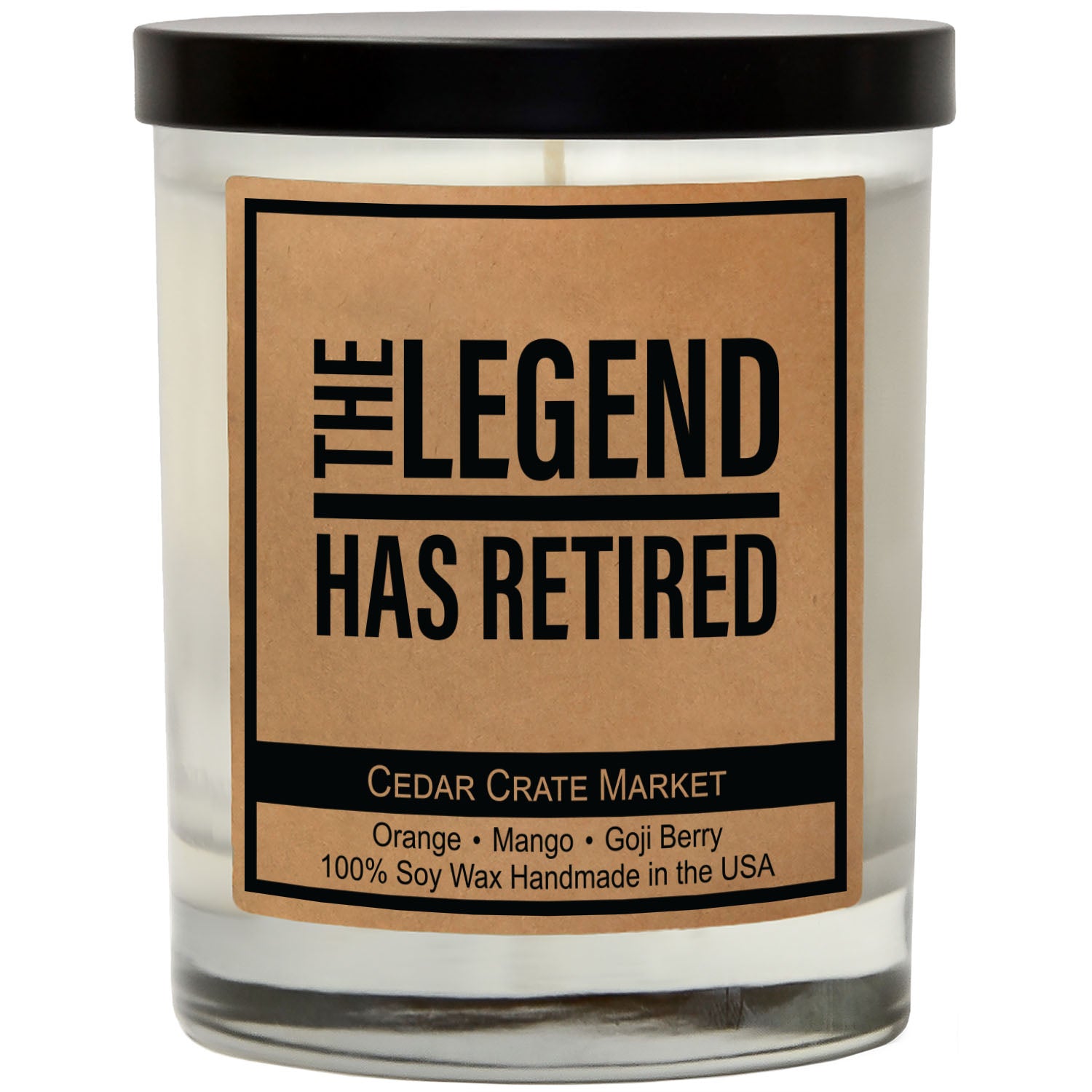 The Legend Has Retired Soy Candle – Cedar Crate Market
